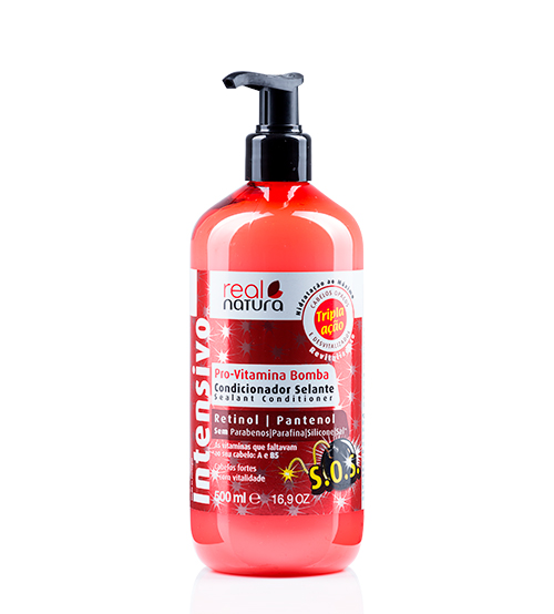 Real Natura Shampoo Sem Sal Pro-Vitamina Bomba 500ml